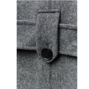 Zara | Jackets & Coats | Zara Double Faced Wool Blend Coat Zw ...